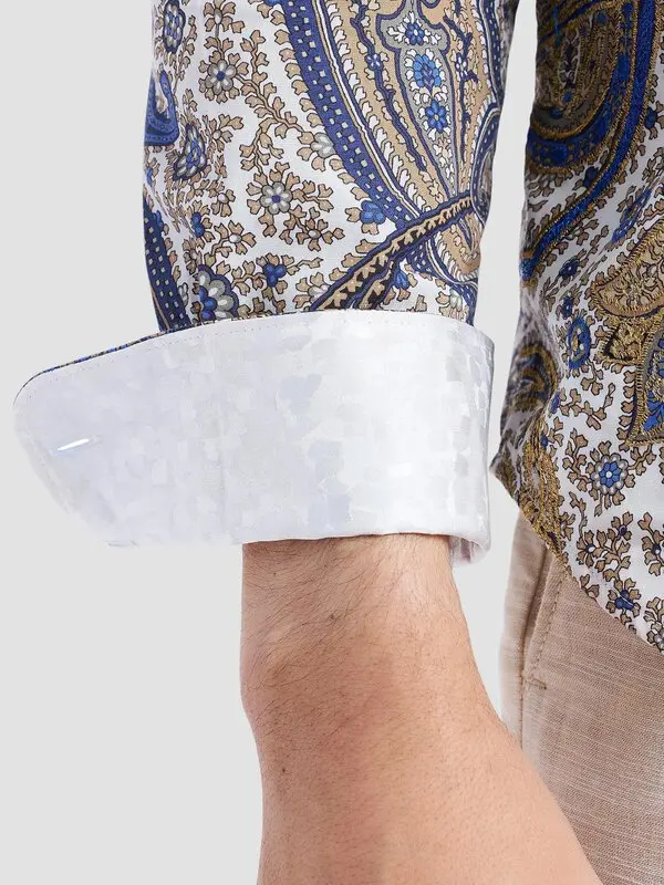 Robert Graham The Lansky Look Paisley Metallic Shirt