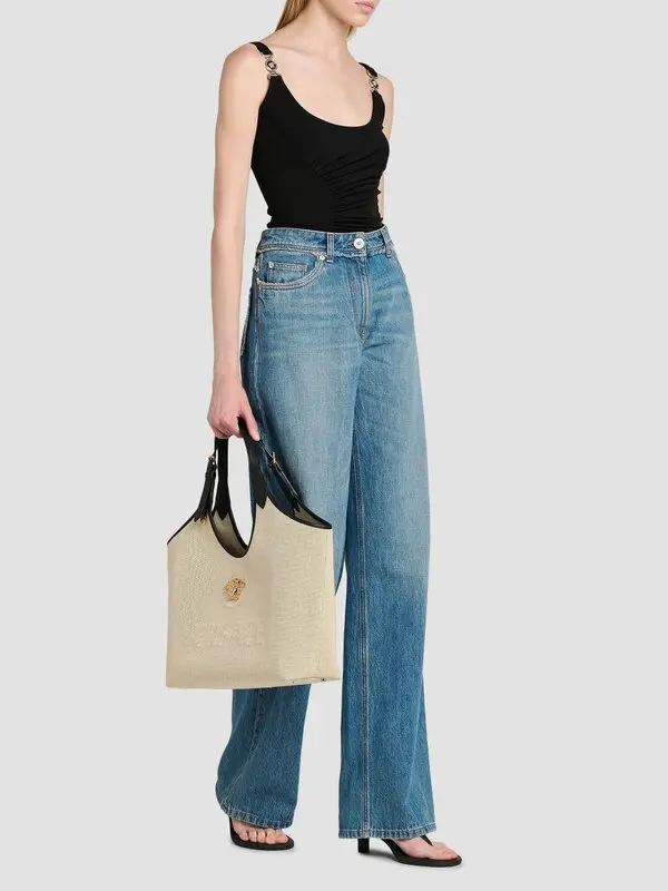 Versace Medusa Hardware Stretch-crepe Tank
