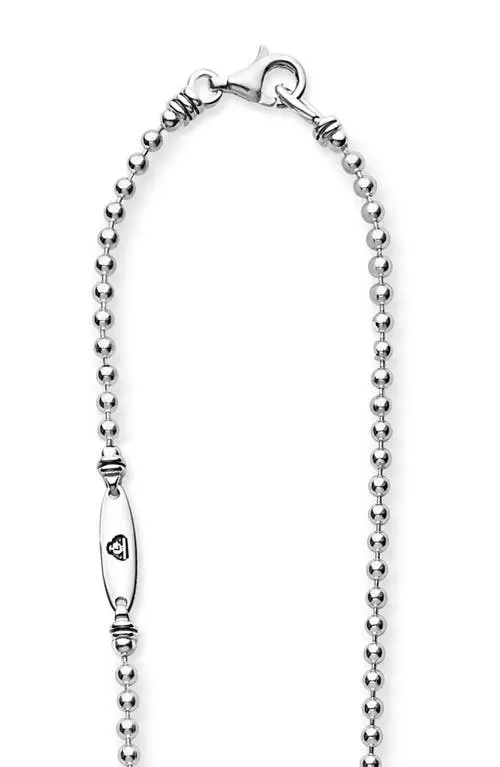 Lagos Signature Caviar Heart Pendant Necklace