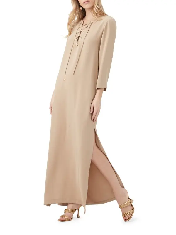 Trina Turk Catamaran 2 Lace-up Maxi Dress
