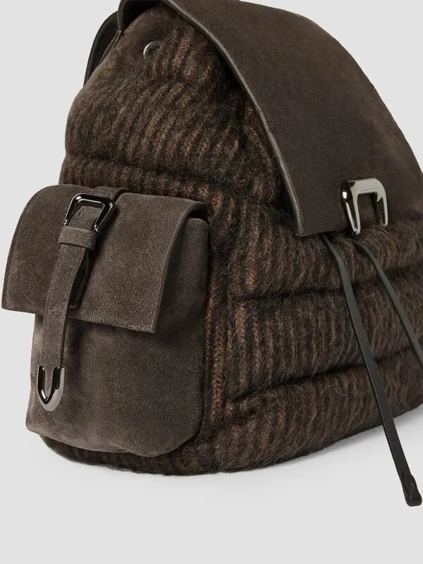 Brunello Cucinelli Sartorial Backpack In Mohair And Wool Knit