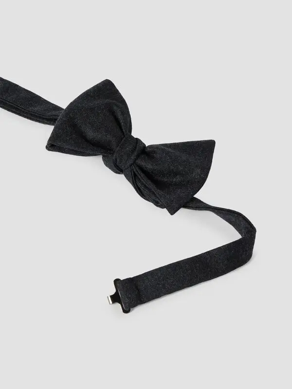 Brunello Cucinelli Virgin Wool Flannel Bow Tie
