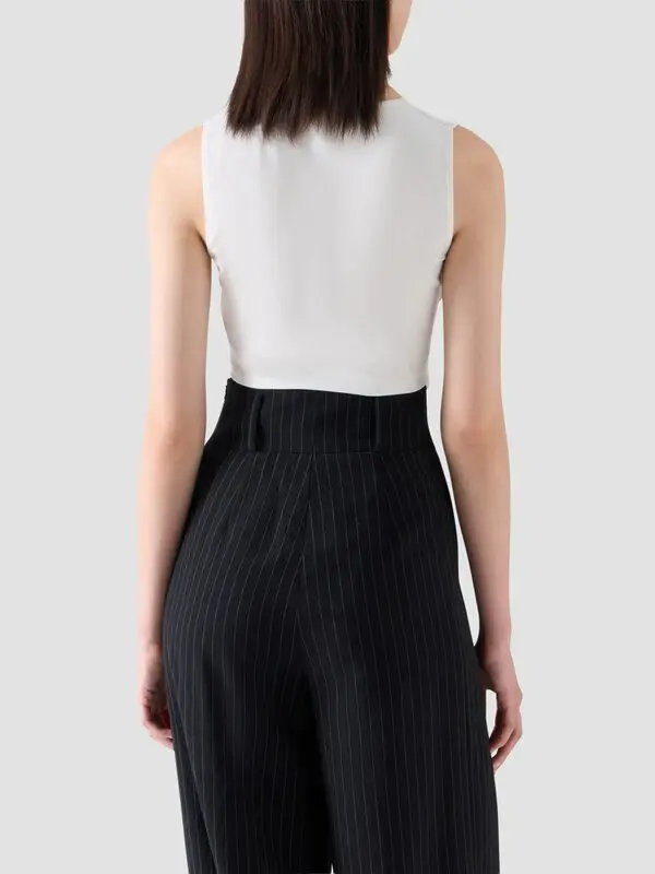 Akris Stretch-jersey Square Neck Top