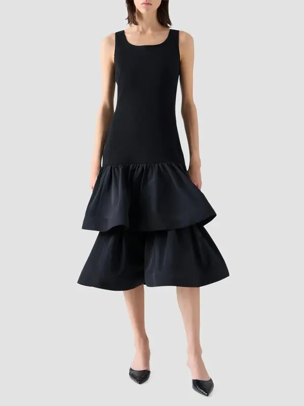 Akris Drop-waist Midi Dress