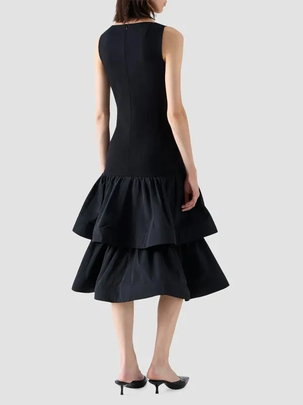 Akris Drop-waist Midi Dress