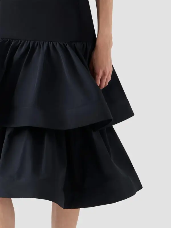 Akris Drop-waist Midi Dress