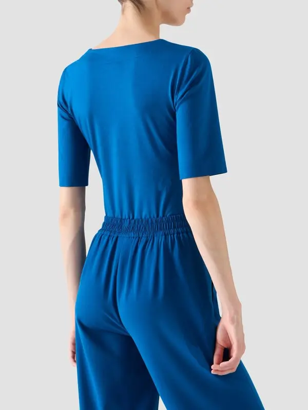 Akris Fitted Jersey Square Neck T-shirt