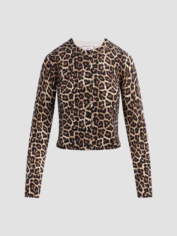 Joe's Jeans The Dani Wool-cashmere Cardigan - Leopard