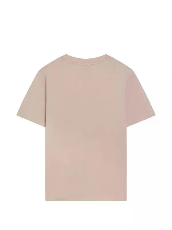 Max Mara Logo-embroidered T-shirt - Neutrals