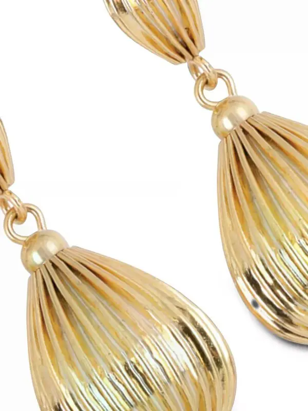 JENNIFER BEHR Orlah Ribbed Drop Earrings