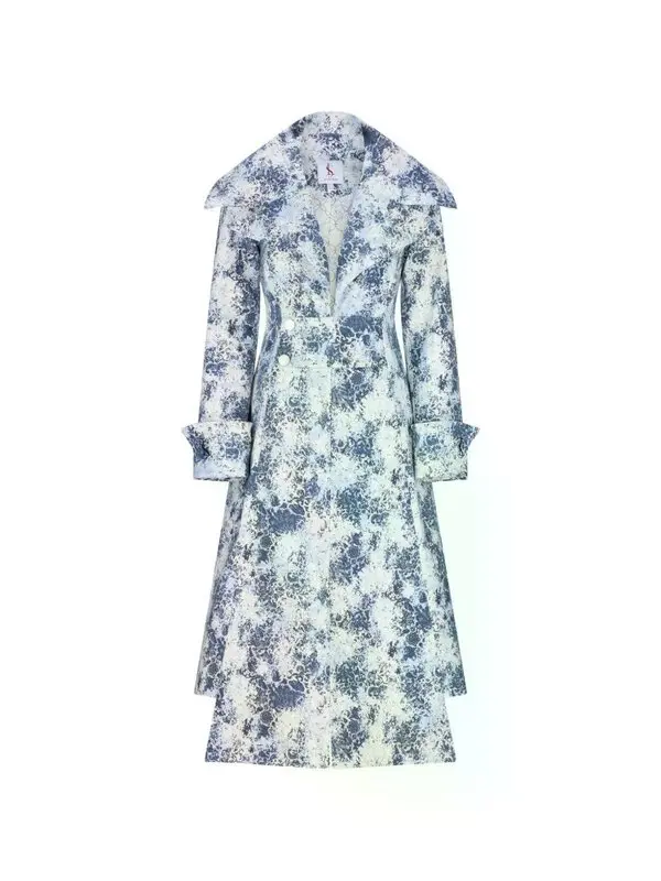 LIZ SKORSIS Eliza Paisley-print Single-breasted Coat