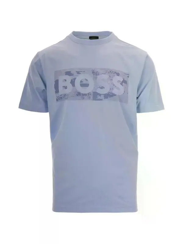 BOSS Logo-print T-shirt - Blue