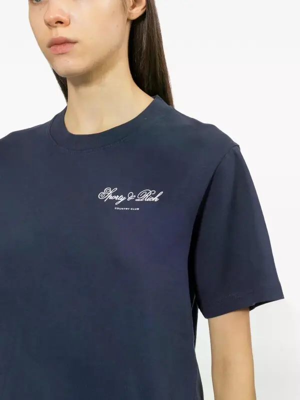 Sporty & Rich Club Script T-shirt