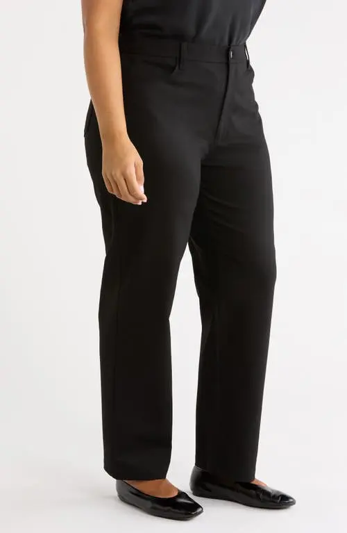 Eileen Fisher High Waist Stretch Straight Leg Jeans