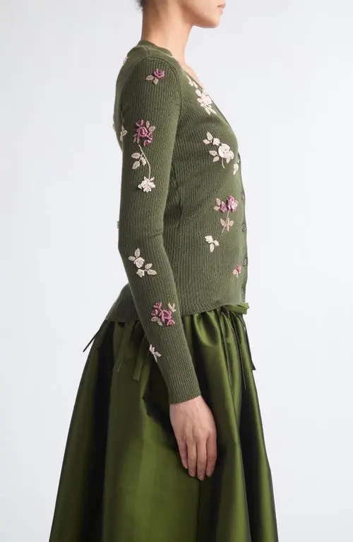 Bernadette Oscar Ribbon Detail Midi Skirt