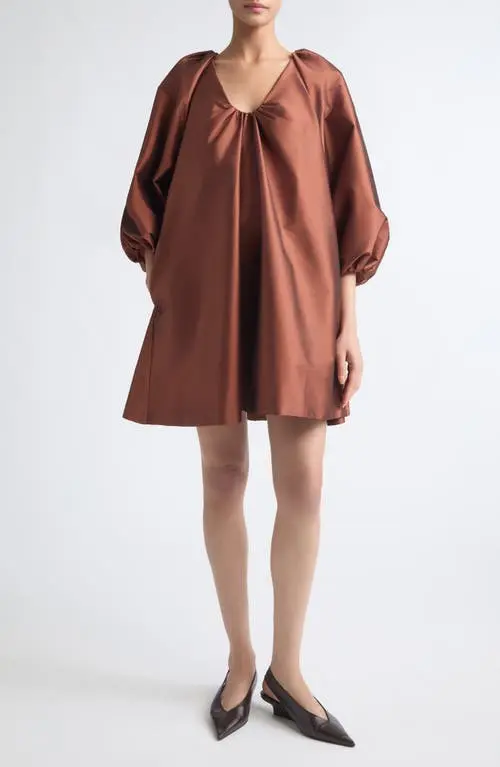 Bernadette George Minidress - Chestnut Brown