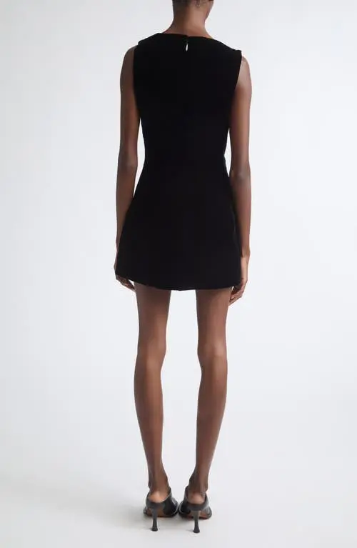 Monse Sunflower Velvet Minidress