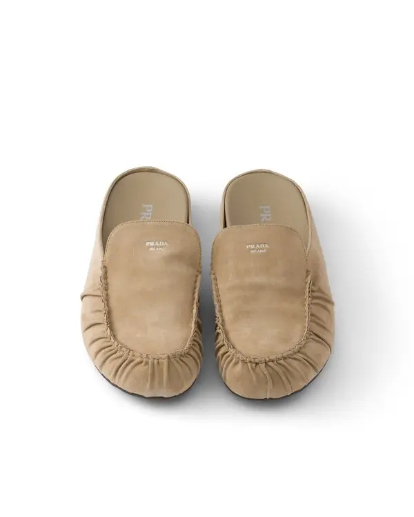 Prada Suede Mules