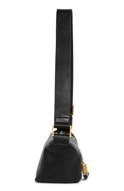 ALLSAINTS Vega Croc Embossed Leather Mini Shoulder Bag