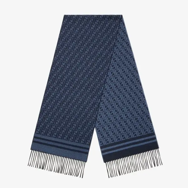 Fendi Ff Scarf - Blue