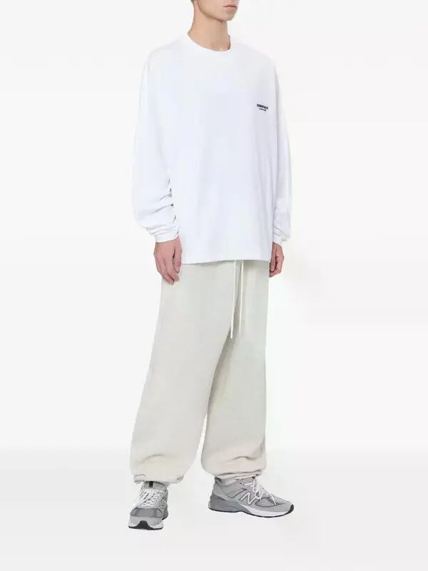 Fear Of God Logo-print Long-sleeved T-shirt - White