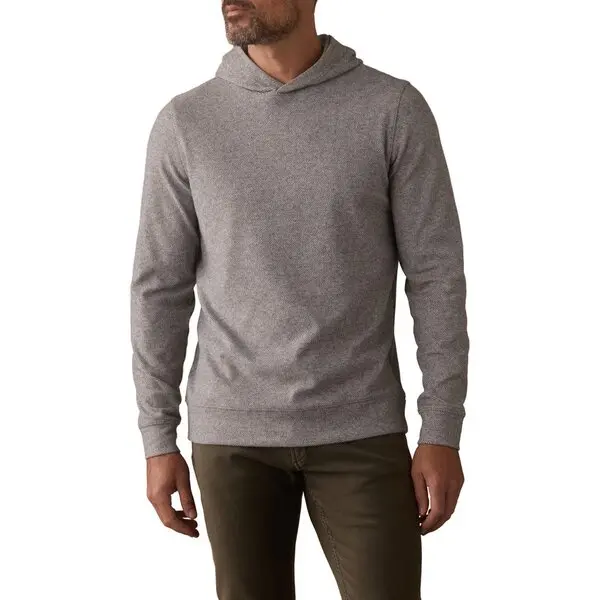 THE NORMAL BRAND Brushed Textured Knit Hoodie - Graphite