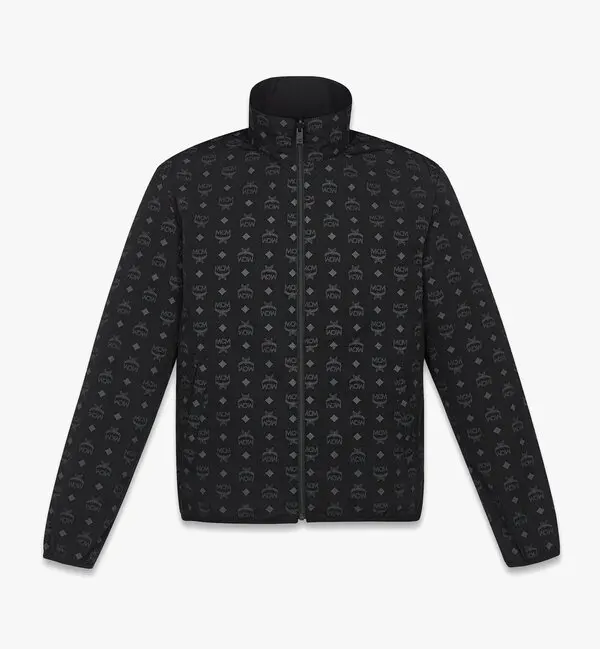 Mcm Reversible Monogram Print Windbreaker In Nylon