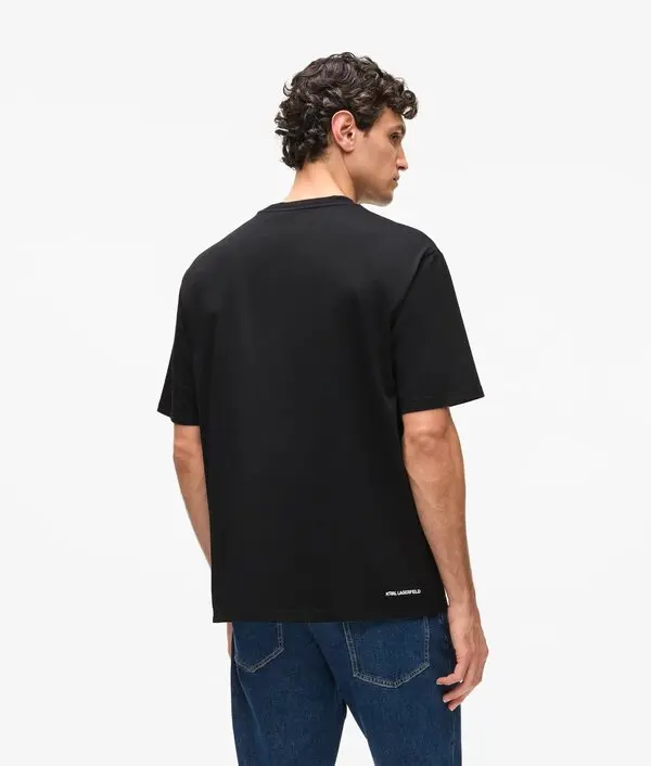 Karl Lagerfeld Large Ikon T-shirt - Black