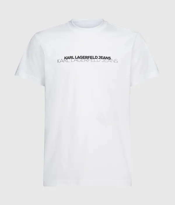 Karl Lagerfeld Slim Shadow Logo T-shirt - White