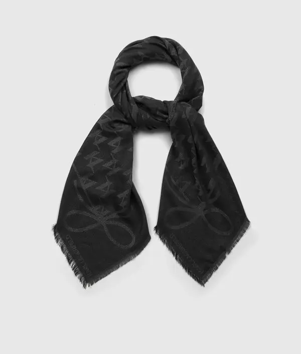 Karl Lagerfeld Ikon Shimmer Jacquard Scarf