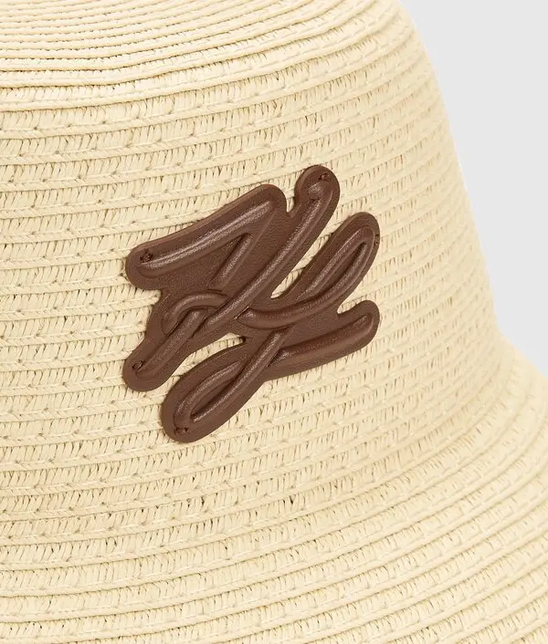 Karl Lagerfeld K/autograph Woven Bucket Hat
