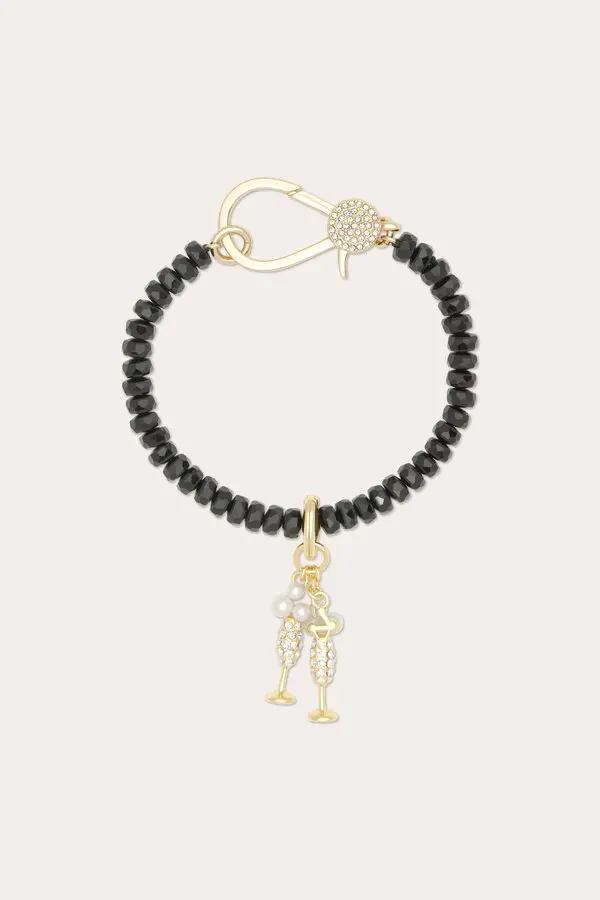 Ramy Brook Nova Statement Charm Bracelet - Jet