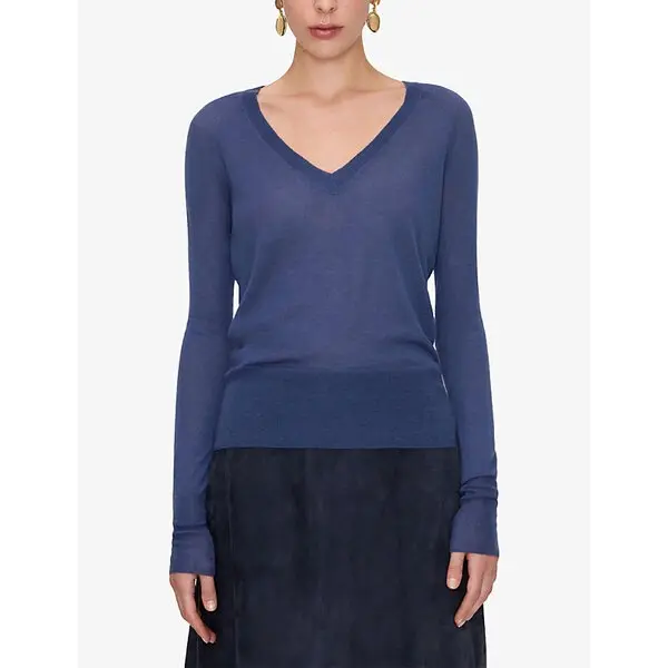JOSEPH Cetus V-neck Cashmere Top