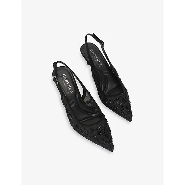 Carvela Positano Low Lace Slingbacks
