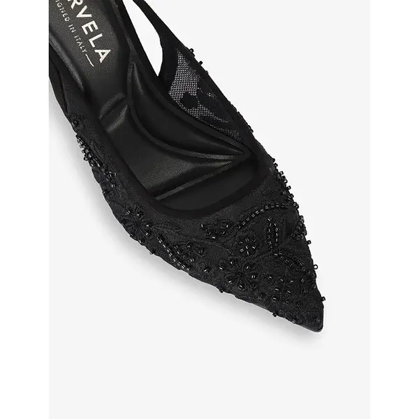 Carvela Positano Low Lace Slingbacks