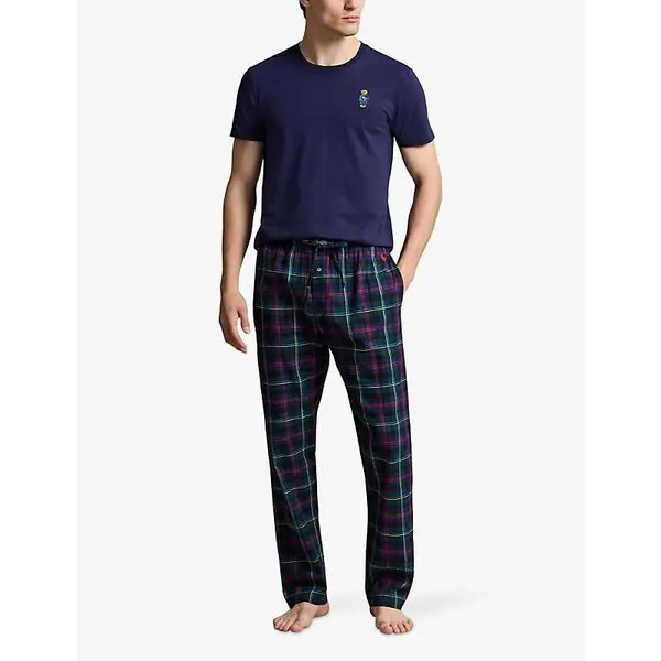 Polo Ralph Lauren Polo Bear Sleep Cotton T-shirt - Navy