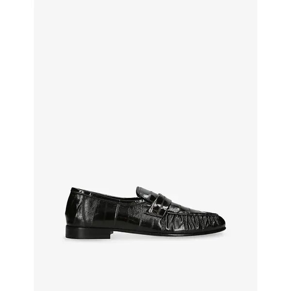 THE ROW Soft Eel Leather Loafers