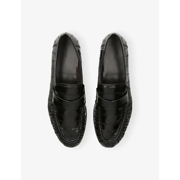 THE ROW Soft Eel Leather Loafers