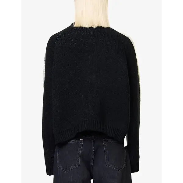 JADED LONDON Loli Toggle Knitted Bomber Jacket