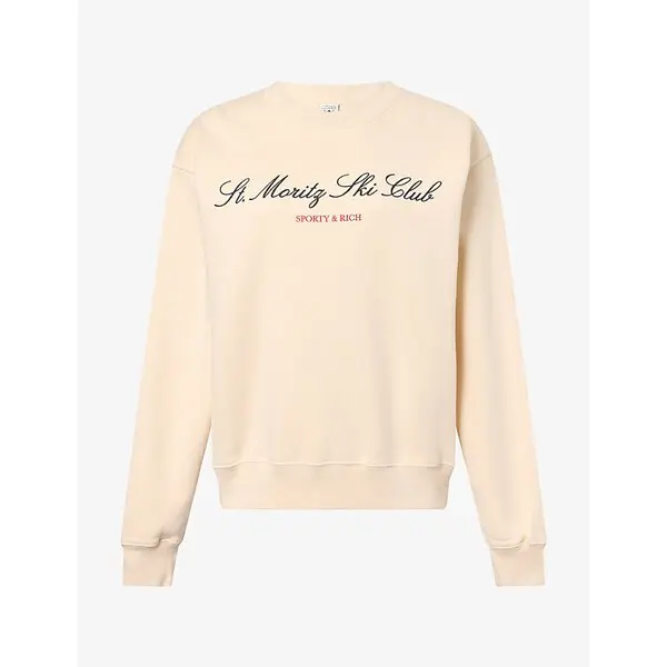 Sporty & Rich Ski Club Crewneck Jersey Jumper