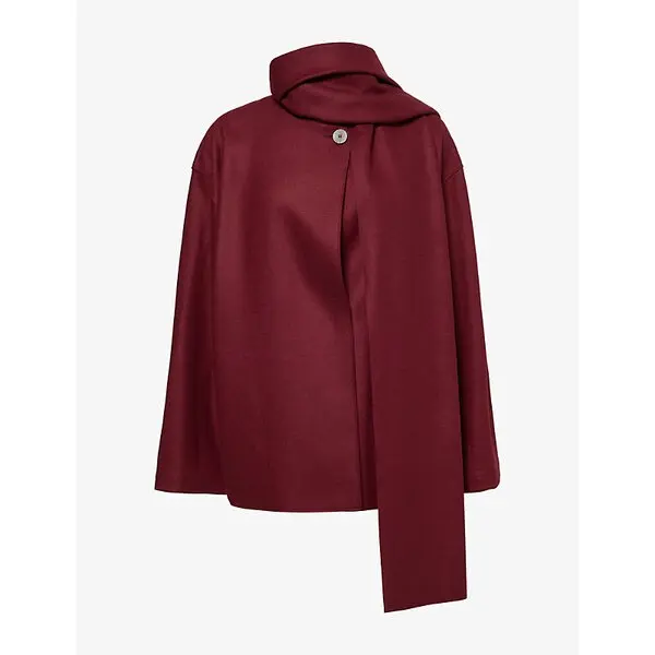 Harris Wharf London Scarf Wool-cashmere Blend Jacket