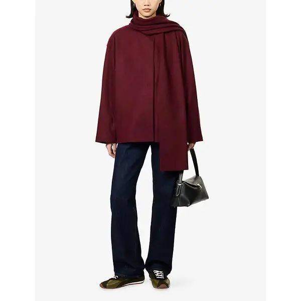 Harris Wharf London Scarf Wool-cashmere Blend Jacket