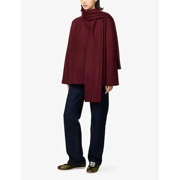 Harris Wharf London Scarf Wool-cashmere Blend Jacket
