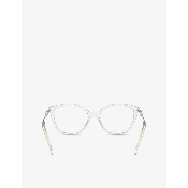 Prada Pr 02zv Butterfly-frame Acetate Optical Glasses