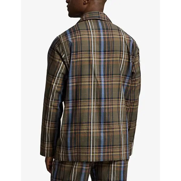 Polo Ralph Lauren Checked Embroidered-logo Cotton Pyjama Set