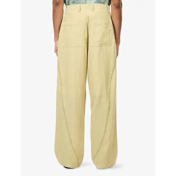 KARTIK RESEARCH Sultan Wide-leg Wool Trousers