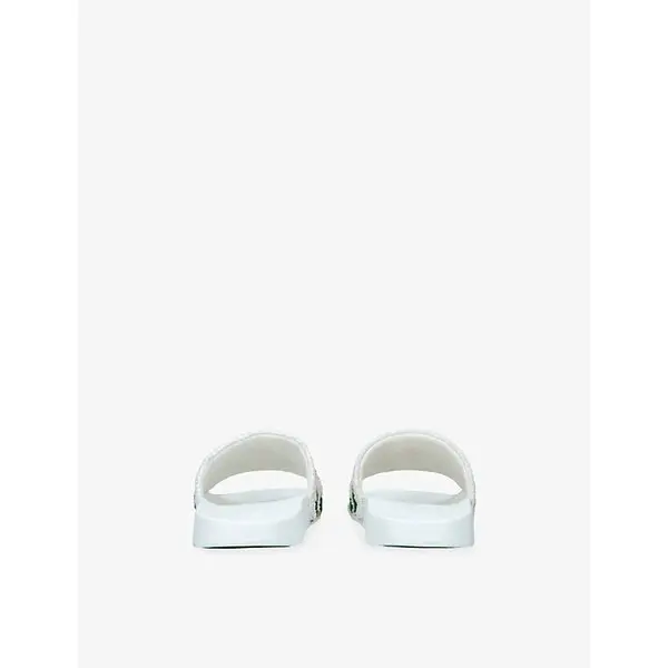 Casablanca Embroidered Terry And Rubber Pool Sliders