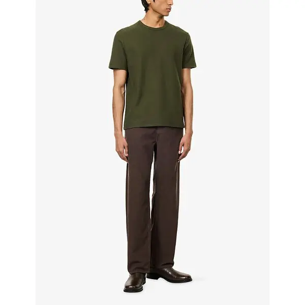 FRAME The Baggy Wide-leg Cotton Trousers
