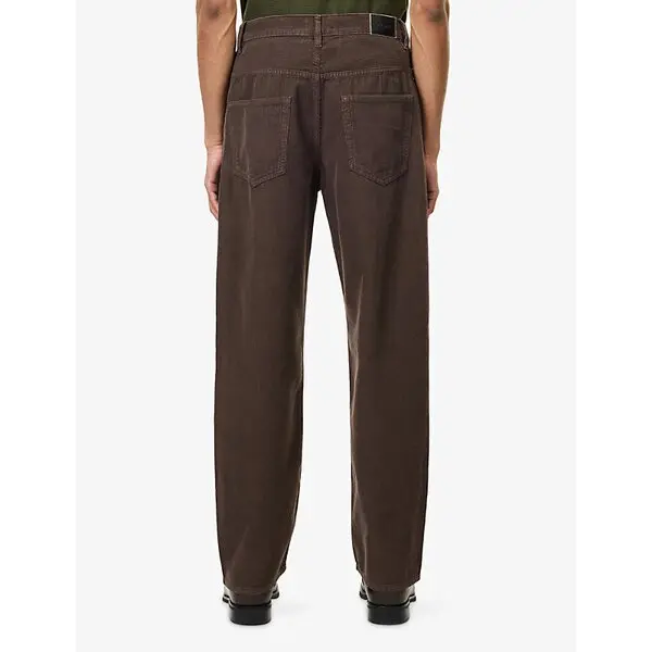 FRAME The Baggy Wide-leg Cotton Trousers
