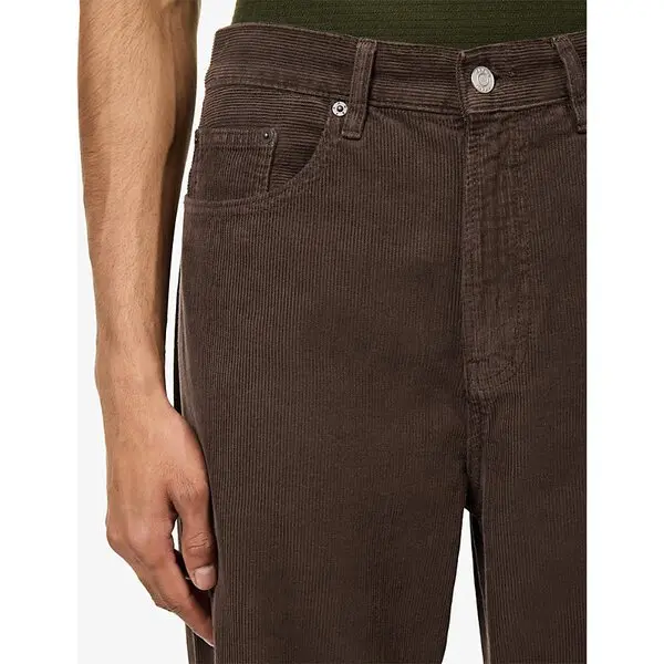 FRAME The Baggy Wide-leg Cotton Trousers